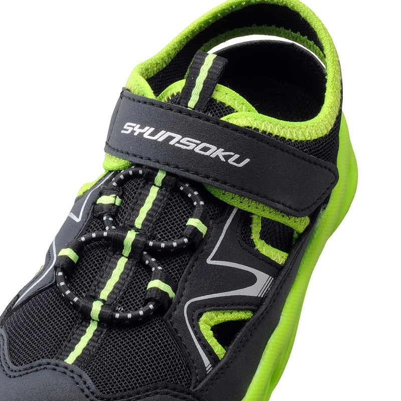 瞬足 JC-178 黒/グリーン｜STORM MAX｜2E
